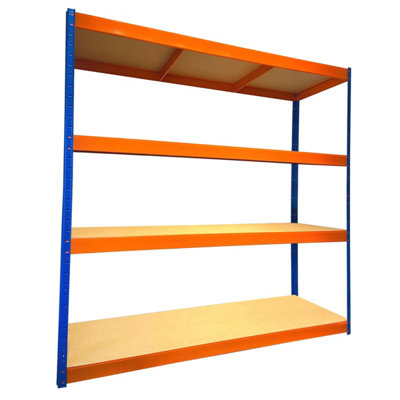 4 Tier Heavy Duty Storage Racking 1800h x 1800w x 600d mm 300kg | DIY ...