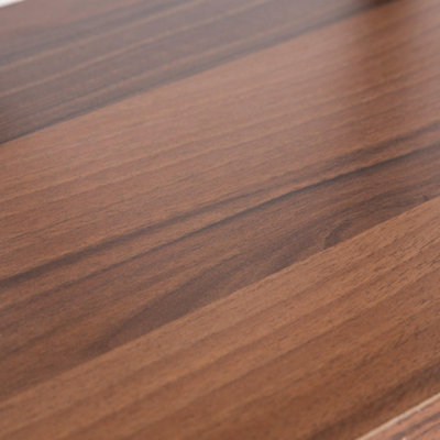 4 Tier Industrial Style Display Unit Book Shelf - Walnut