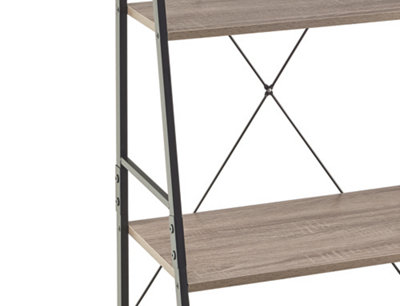 4 Tier Ladder Style Bookshelf Display Shelf Unit