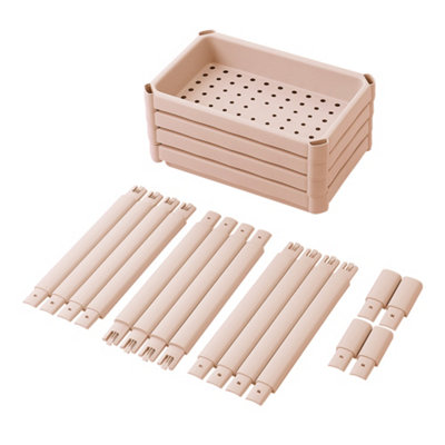 4-Tier Multifunction Plastic Storage Rack for Kitchen Bathroom