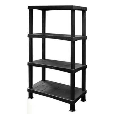 4 Tier Plastic Shelving Units Great For Storage Home Garage