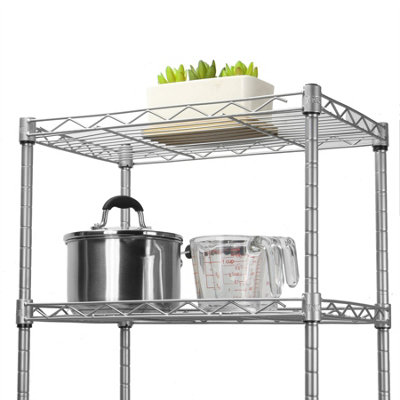 4 Tier Steel Shelving Unit - M&W