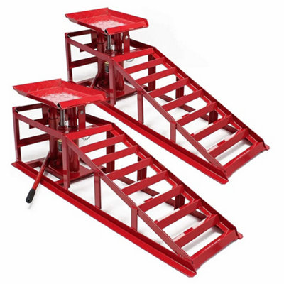 4 Ton (2 Ton + 2 Ton) Hydraulic Car Ramp Elevator, Vehicle Ramp Lift ...