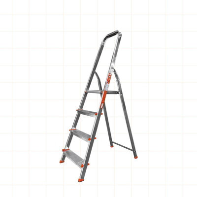 4 Tread Lightweight Aluminium Platform Step Tested & Conforms to EN131 ...