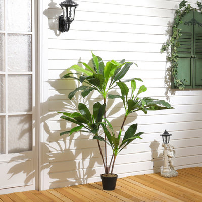 4 Trunk Artificial Asplenium nidus Tree Fake Plant Indoor Plant in ...