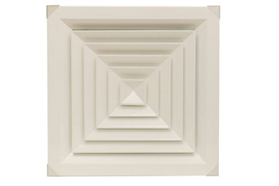 4 Way Diffuser 375mm (14.75") Diameter - White