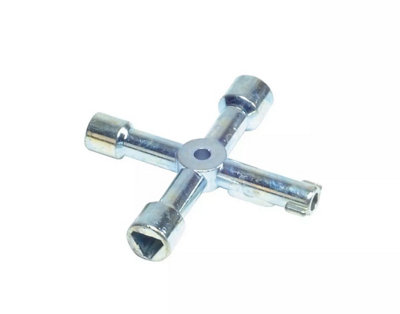4 Way Utility Key Plumbers Tool for Gas Electric Water Meter Cabinet ...