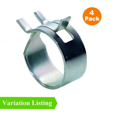 4 x 10mm Mikalor W1 Self Clamping Spring Hose Clips Silicone Pipe Air Fuel Band