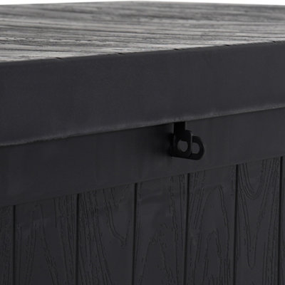 4 x 2 ft Black Large Lockable Waterproof Plastic Outdoor Garden Storage ...