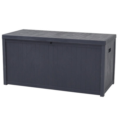 4 x 2 ft Grey Lockable Waterproof Plastic Large Outdoor Garden Storage ...