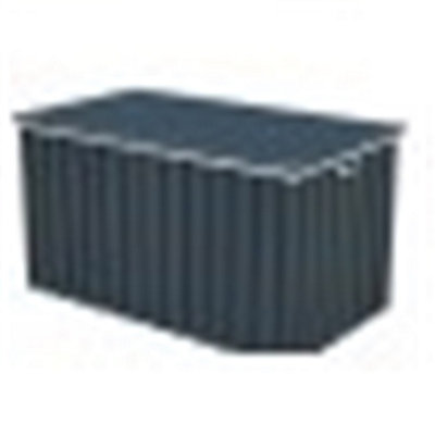 4 x 2 Metal Garden Storage Box - Anthracite Grey (4ft x 2ft / 4' x 2 ...