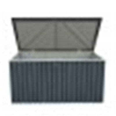 4 x 2 Metal Garden Storage Box - Anthracite Grey (4ft x 2ft / 4' x 2 ...