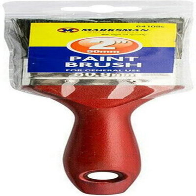 4 X 2" Paint Brush Decorating Painting DIY Bristle Red Handle Hand Tool ...