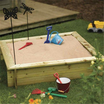4 x 4 Deluxe Sandpit (1.2m x 1.2m) | DIY at B&Q