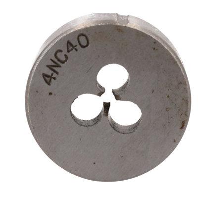 4 x 40 UNC Imperial Die Nut 1" (25mm) Tungsten Steel