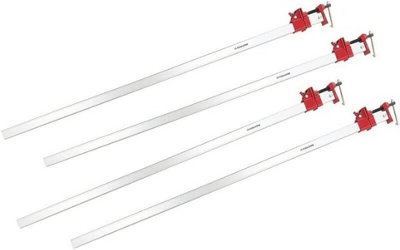 4 x 48" Sash Clamp Aluminium 1200mm Cramps 120cm Joiner Carpenter ...