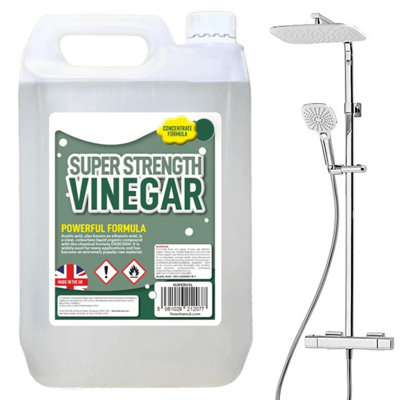 4 x 5 Litre Powerful Highly Concentrated Super Strength Vinegar Perfect ...