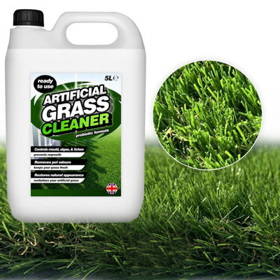 4 x 5 Litre Ready To Use Artificial Grass Cleaner Designed To Control ...