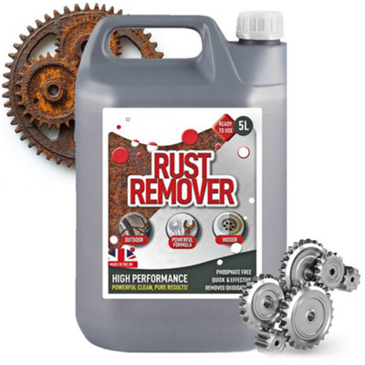 4 x 5 Litre Ready To Use Soluble Rust Remover Removes Rust Back To Bare ...