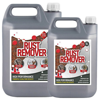 4 x 5 Litre Rust Remover Solution Ready To Use Removes Rust Back To ...