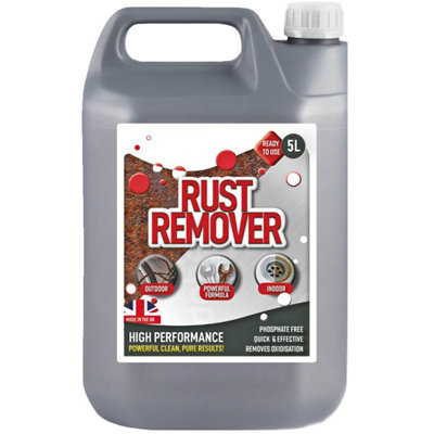 4 x 5 Litre Rust Remover Solution Ready To Use Removes Rust Back To ...
