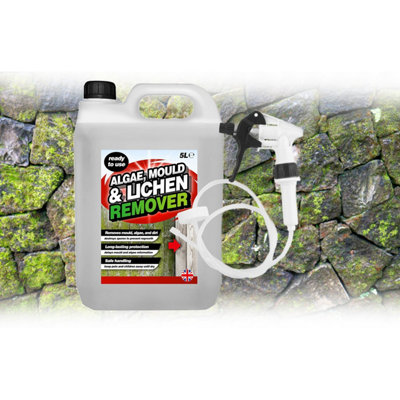 4 x 5 Litre Spray & Leave Ready To Use Mould Algae & Lichen Remover ...