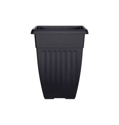 4 x 55cm Tall Athens Plant Pot Flared Garden Plastic Patio Flower ...