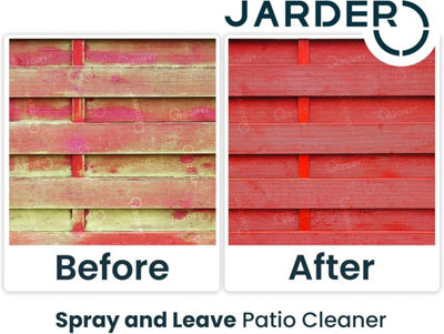 4 X 5L JARDER SPRAY & LEAVE PATIO CLEANER - GREEN MOULD AND ALGAE REMOVER