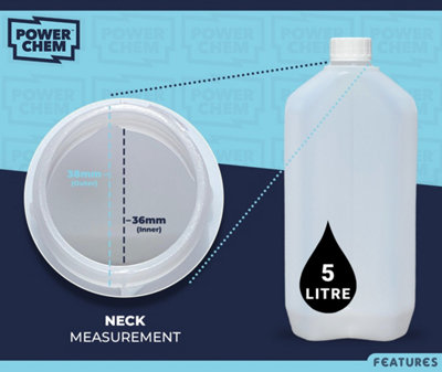 4 x 5L Plastic Water Carrier Container For Storage of Liquids ...