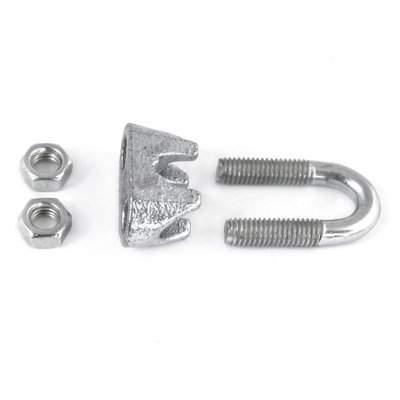 4 x 6 mm U Bolt Rope Clip Clamp Fixing Loose Ends of Wire, Jute and ...