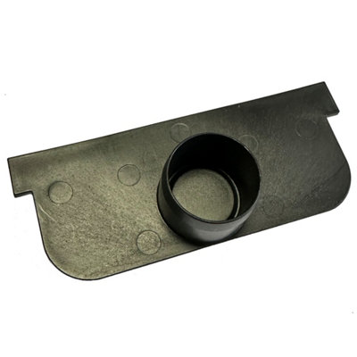 4 x Black Ultra Low Profile Shallow Flow Drain Plastic Grating 50mm ...