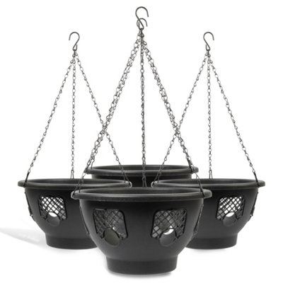 4 x BLOSTM 12" Hanging Baskets | DIY at B&Q