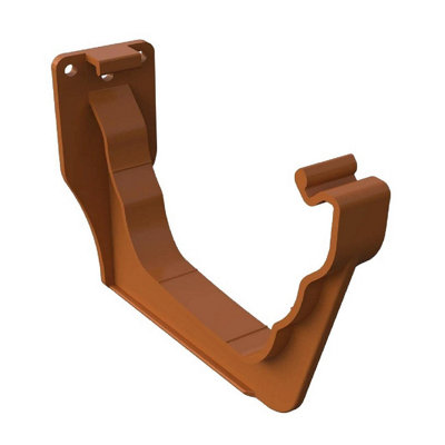 4 x Caramel Ogee Fascia Gutter Brackets, Freeflow 135mm Rain Water Systems