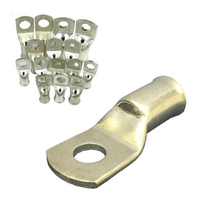 4 x Crimp or Solder Battery Lug Terminals for a 185mm² Cable with 12mm ...