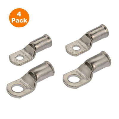 4 x Crimp or Solder Battery Lug Terminals for a 25mm² Cable with 6mm ...