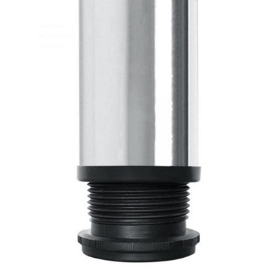 4 x Heavy Duty Adjustable Chrome Table Legs / Breakfast Bar / Desk ...