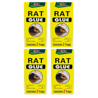 4 x Markup Sticky Rat & Mouse Mice Rodent Pad Poison Free Pack of 2 ...