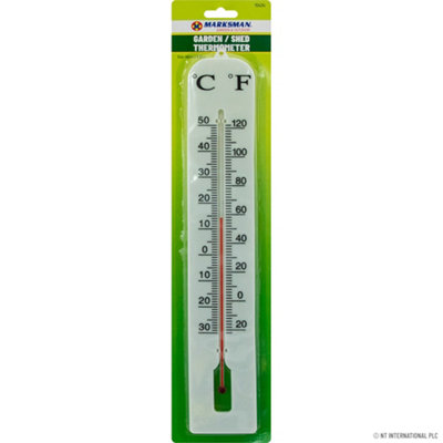 4 X Plastic Thermometer Traditional Garden Shed Outdoor Greenhouse C ...