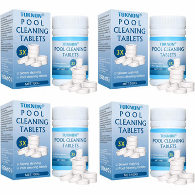 4 x Pool Cleaning Chlorine Tablets, Magic Swimming Pool, Spa, Treatment