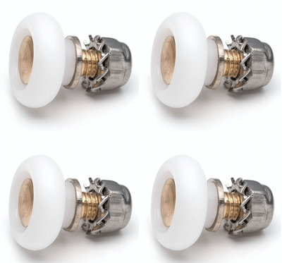 4 x Shower Part Shower Door Rollers/Runners/Wheels 16mm Wheel Diameter L013