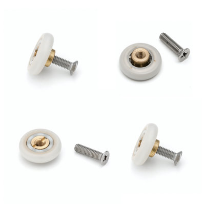4 x Shower Part Shower Door Rollers/Wheels 19mm Wheel Diameter L019