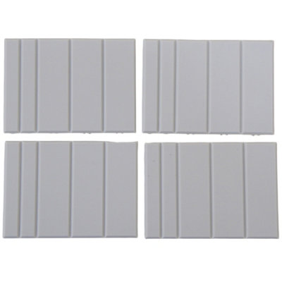 4 x Strips of Consumer Unit Blanks Blanking Plate Cover for Fuse Box Board