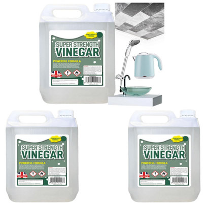 4 x Super Strength 5L Vinegar 20% Strong Cleaning For Sanitising ...