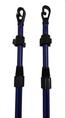 4 x Telescopic Extendable Clothes Line Prop