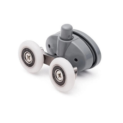 4 x Twin Shower Screen Door Rollers Runners Wheels 25mm Replacement UK