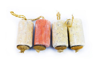 4 x Variety Pack of Chubby Suet Rolls Hanging Wild Bird Food