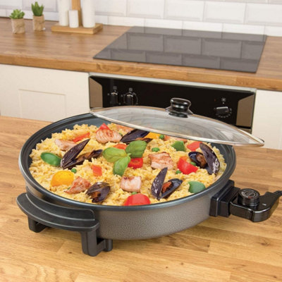 40 CM Multi Function Electric Cooker 1500 W Versatile Tempered Glass ...