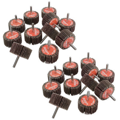40 GRIT 50MM FLAP WHEEL DISC ABRASIVE SANDING PADS FOR DRILLS 6MM SHANK ...