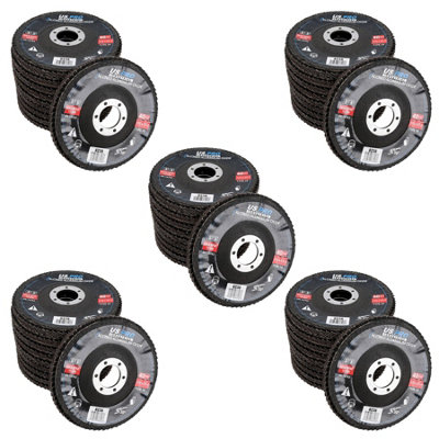 40 Grit Coarse Flap Disc Calcined Sanding Wheels for 4-1/2" Angle ...