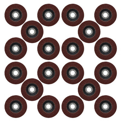 40 Grit Flap Discs Sanding Grinding Rust Removing For 4-1/2" Angle ...